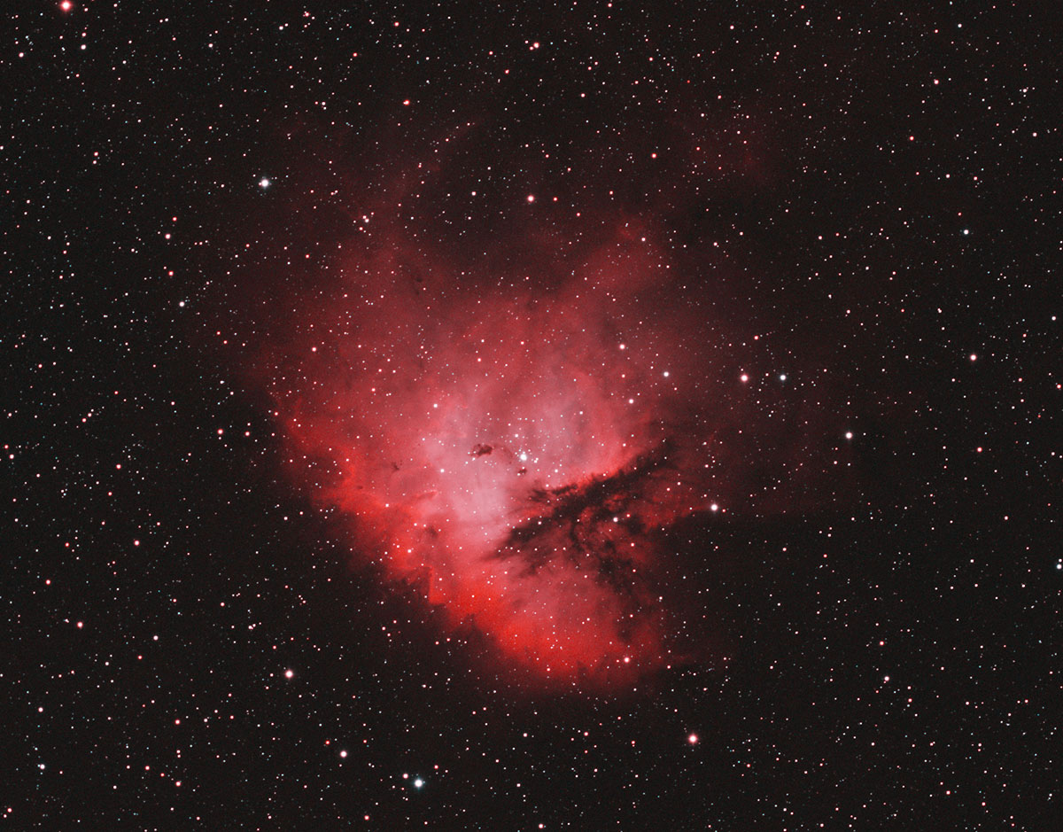 NGC281 Pacman nebula in SHO : r/astrophotography